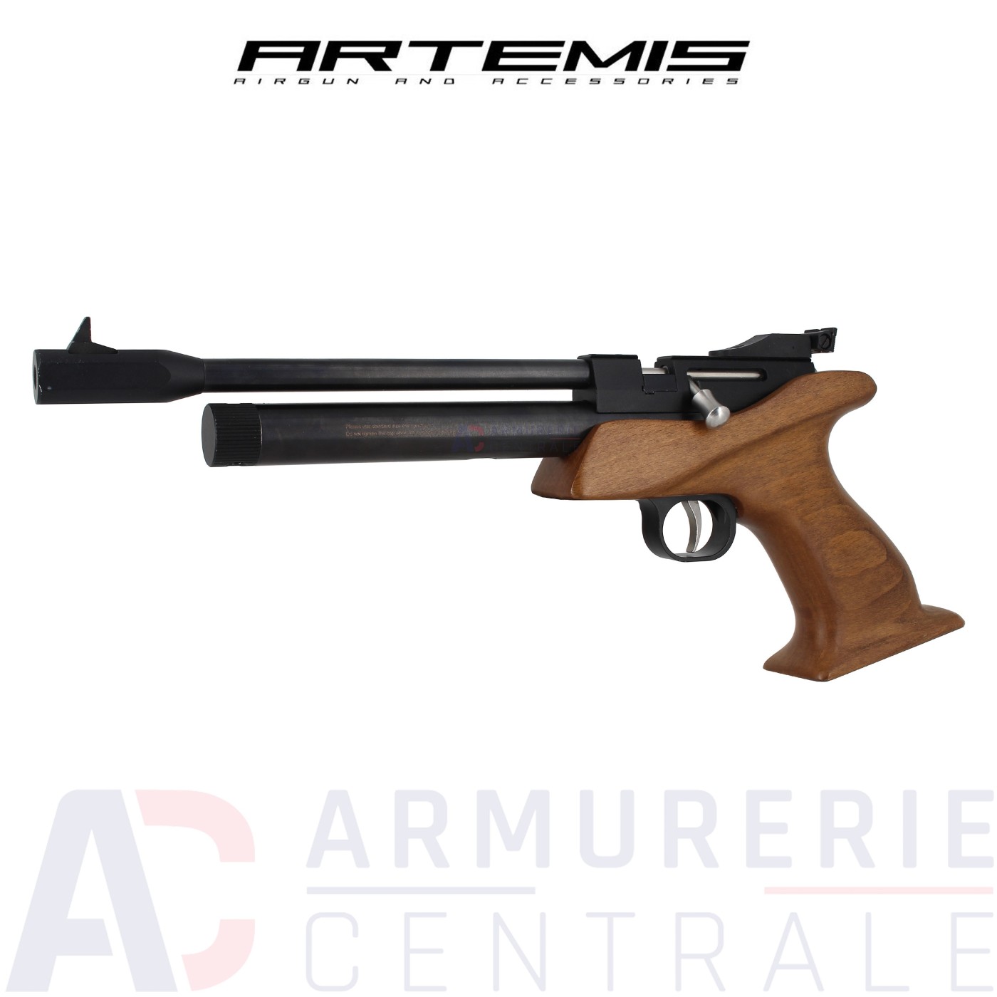 Pistolet ARTEMIS CP1-M 5.5mm CO2 crosse bois (6 joules) - Armurerie ...