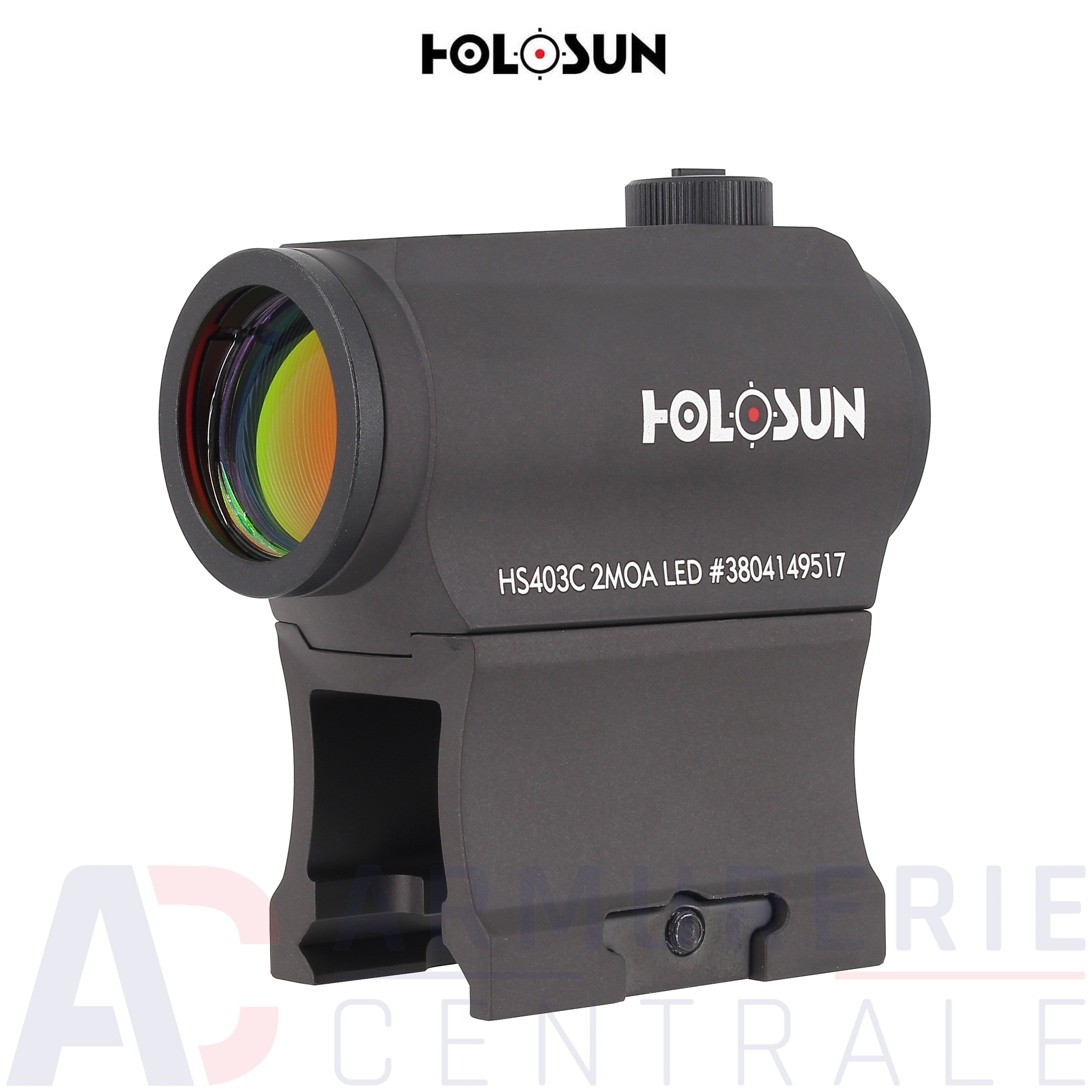 Viseur point rouge Holosun 403C picatinny - 2 MOA - Armurerie Centrale