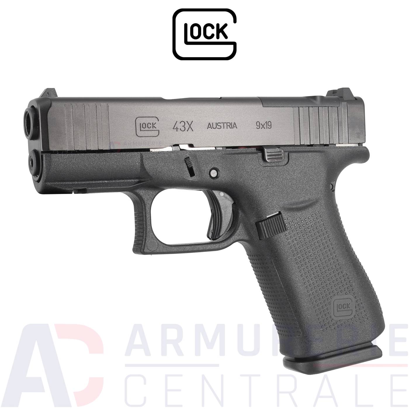 Pistolet Glock 43X FS MOS - 9x19 - Armurerie Centrale