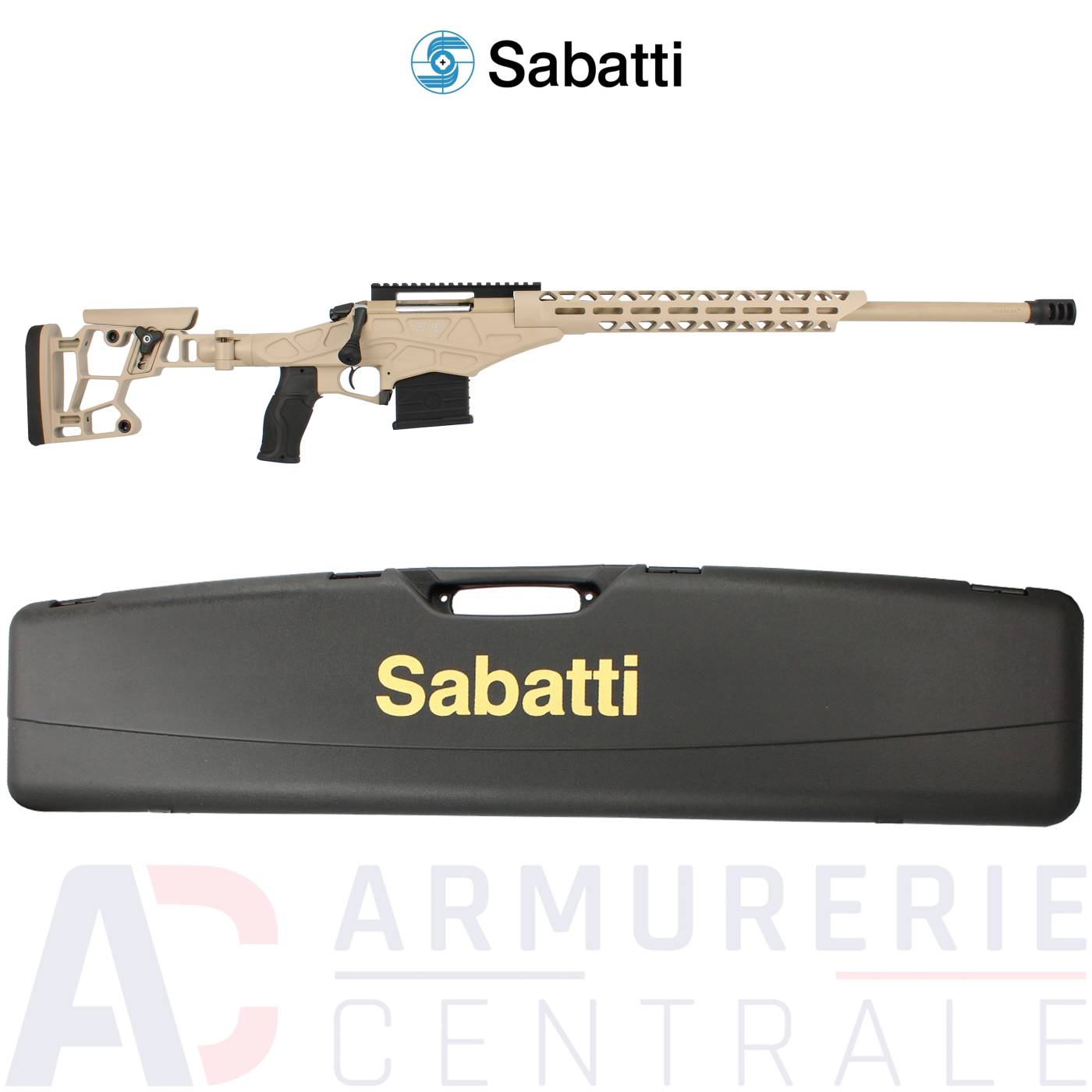 Carabine Sabatti ST18 Synthétique Sable - 308 Win - Armurerie Centrale