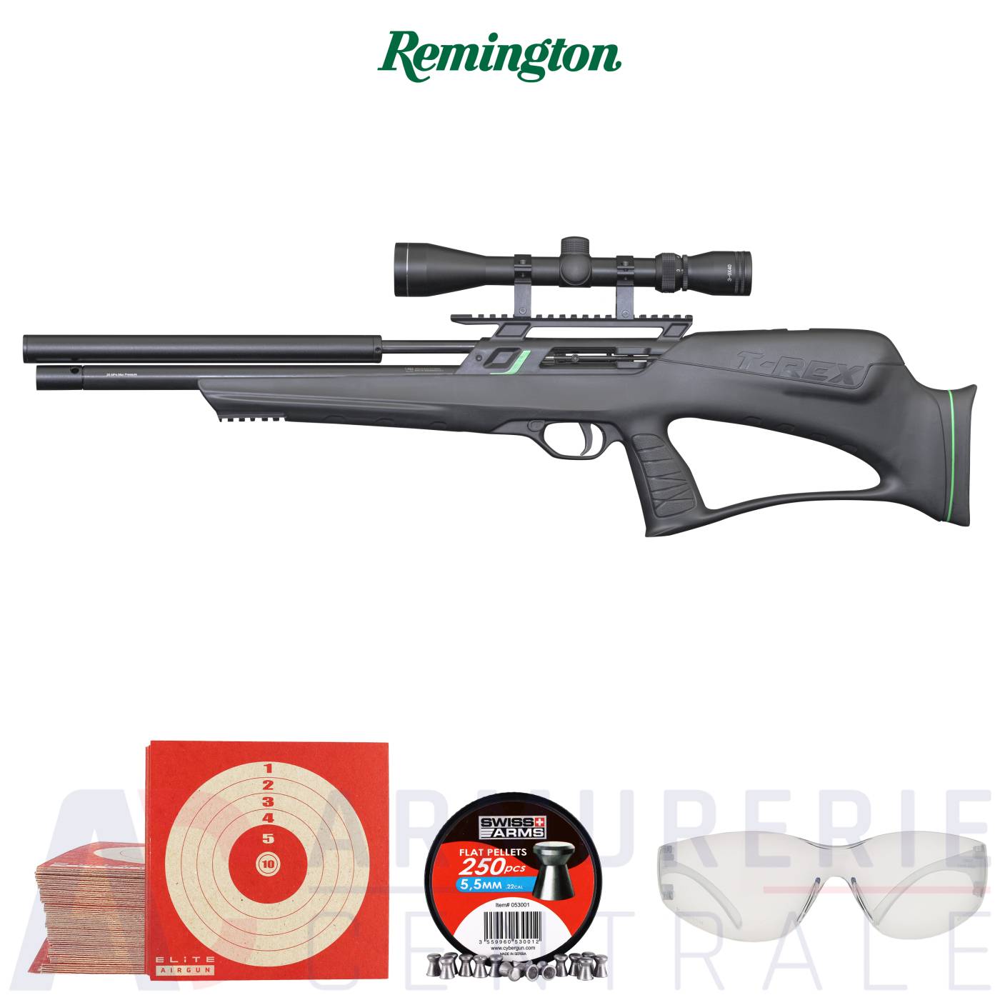 Carabine PCP Remington T-REX Bullpup + Lunette - 5.5mm (19.9 J ...