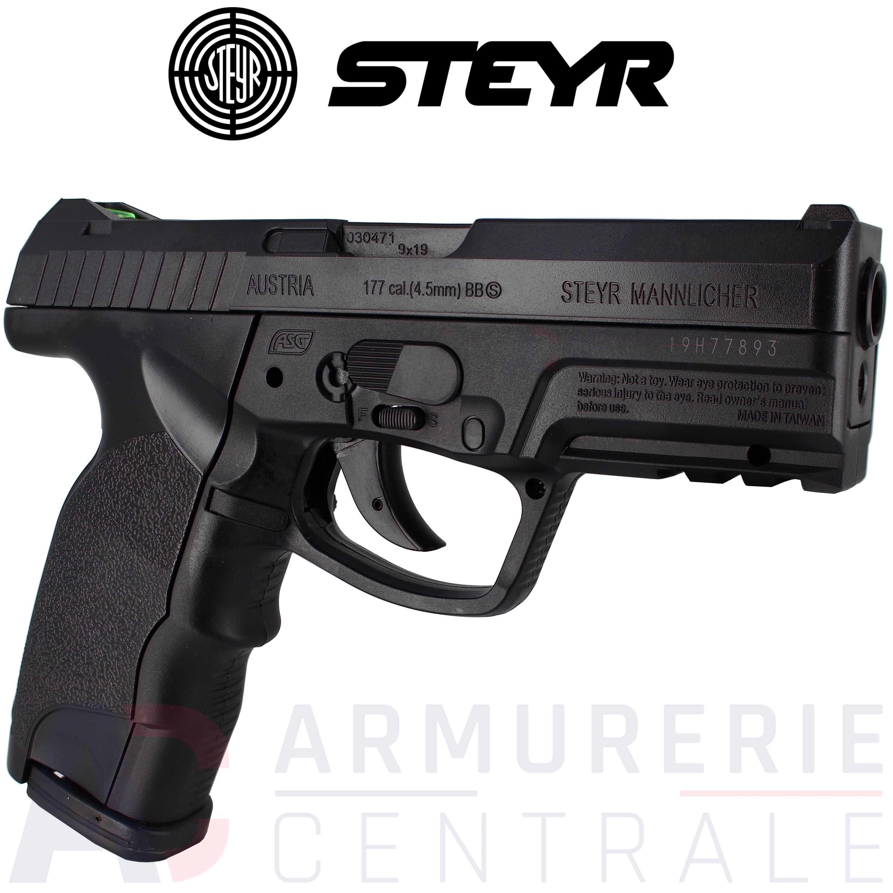 Pistolet CO2 Steyr Mannlicher M9-A1 - 4.5mm - Armurerie Centrale