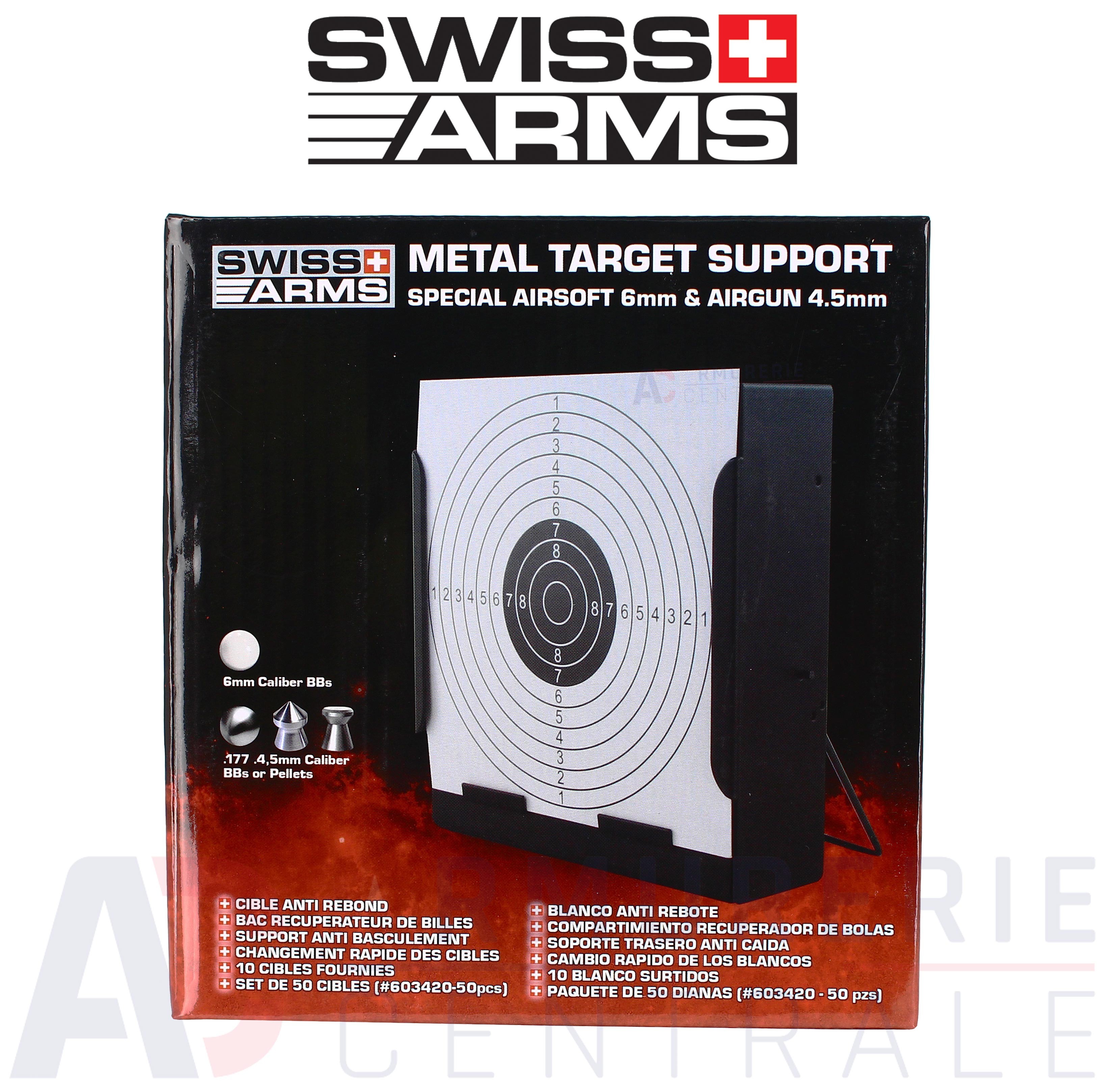 Box porte-cibles Swiss Arms 14X14 + 10 cibles - Armurerie Centrale