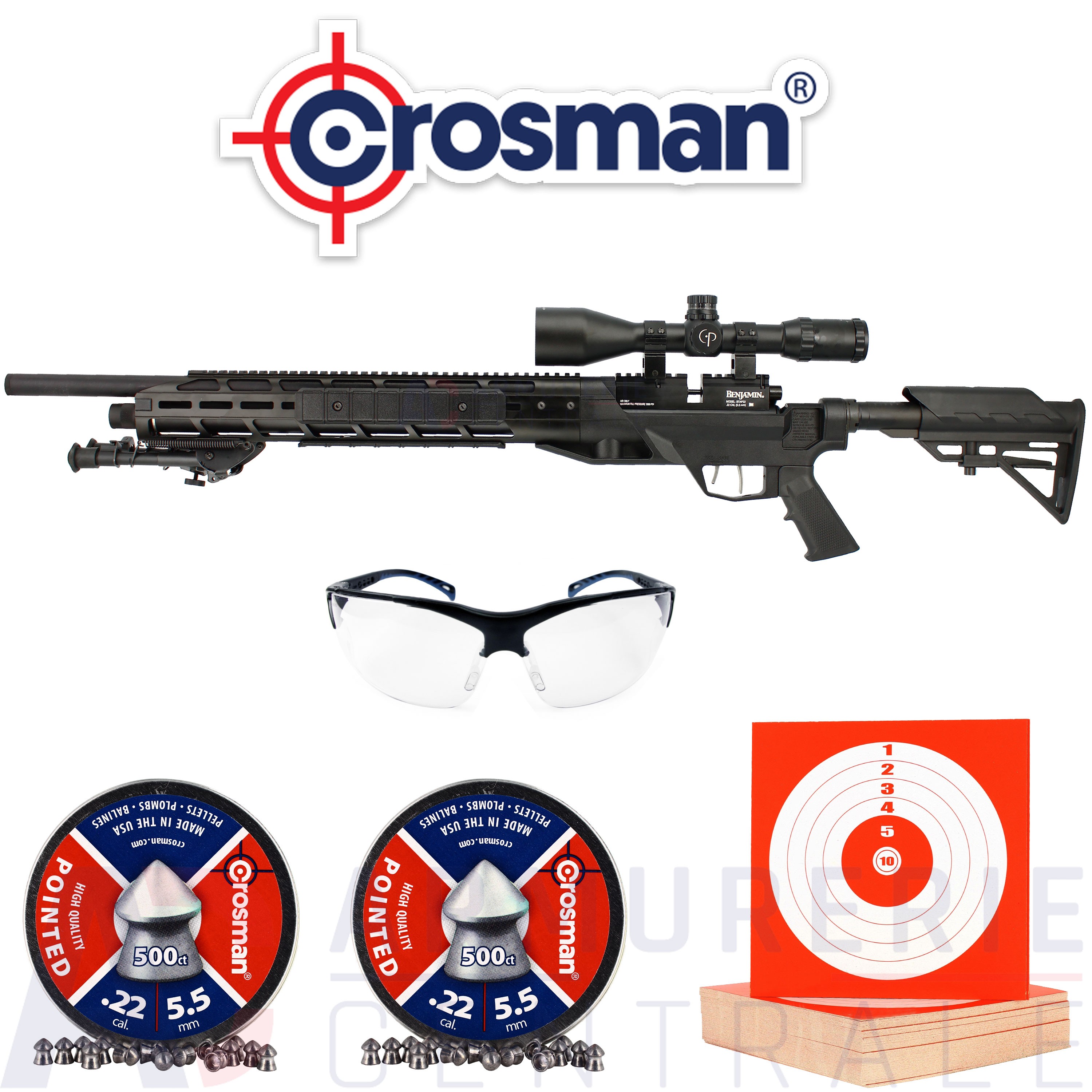 Pack carabine PCP Crosman Benjamin ARMADA 5.5 mm (19.9 joules ...