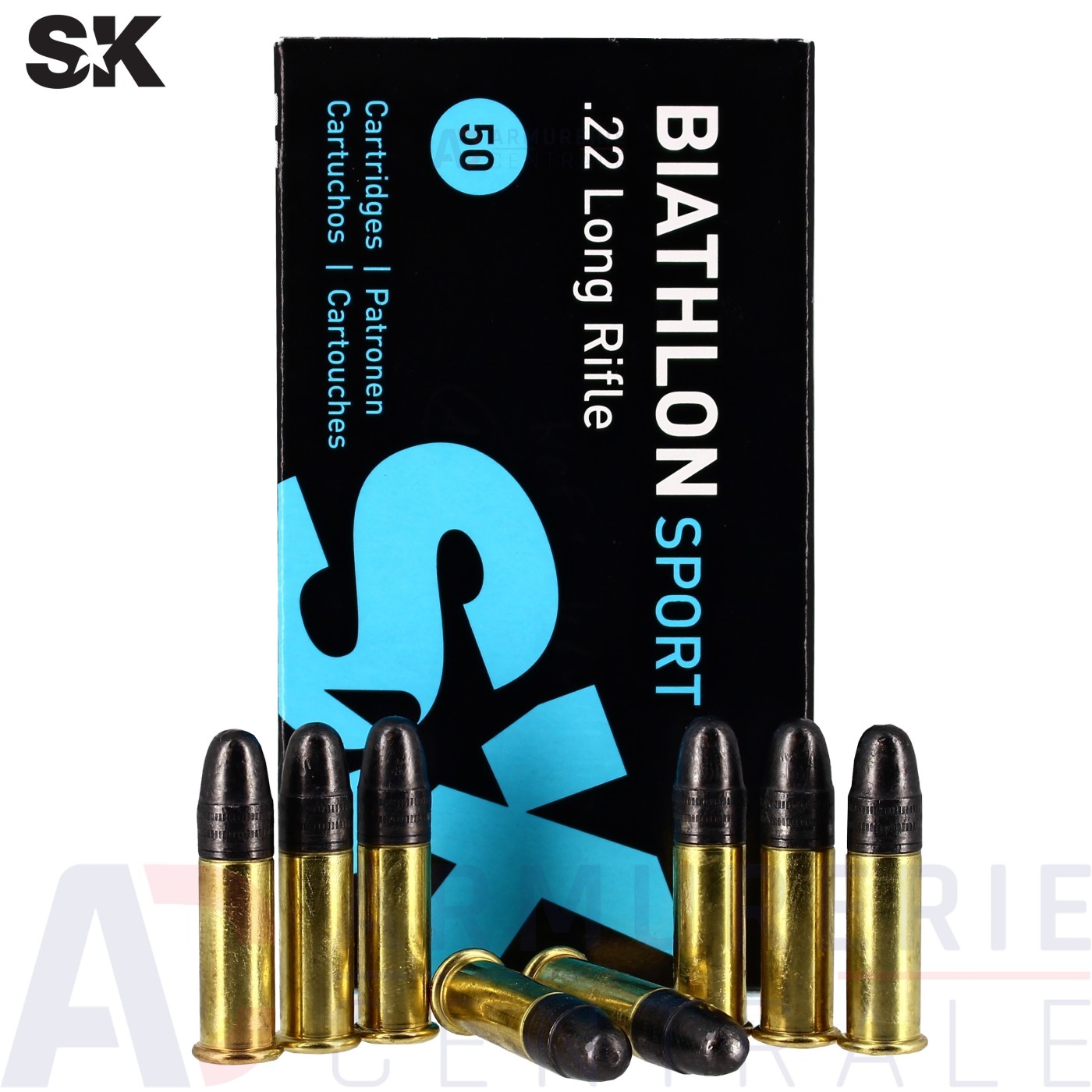 50 Cartouches SK Biathlon sport 22lr 40gr - Armurerie Centrale